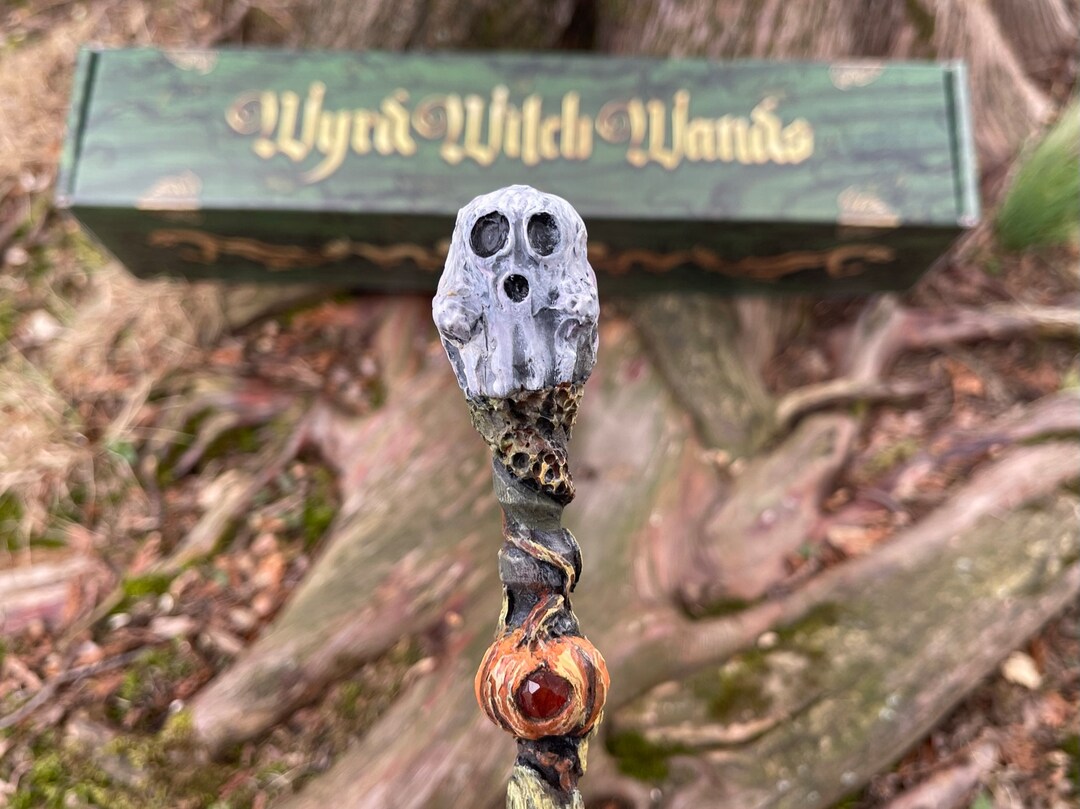 Magic Wand Halloween Ghost Wand Wyrd Witch Wands - Etsy