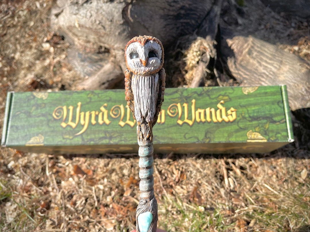 Magic Wand Larimar Owl Wand Wyrd Witch Wands - Etsy