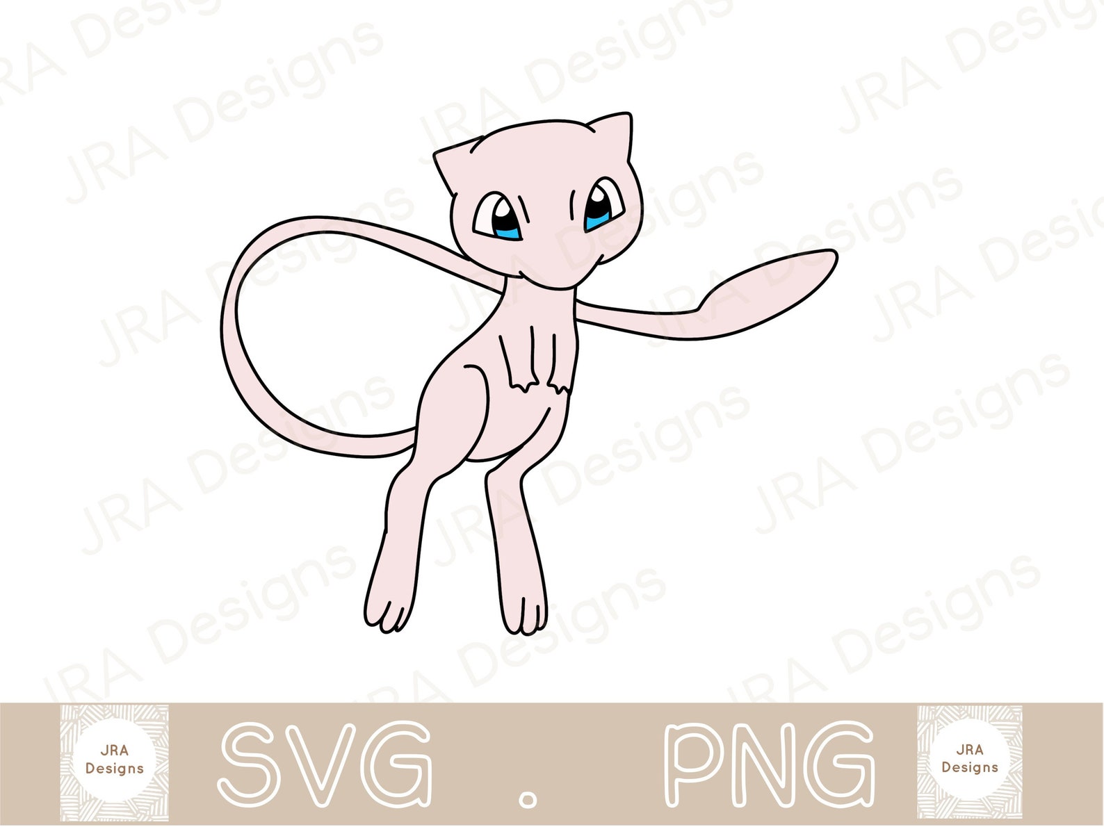 Mew SVG & PNG Pokemon SVG Cricut Cut File | Etsy
