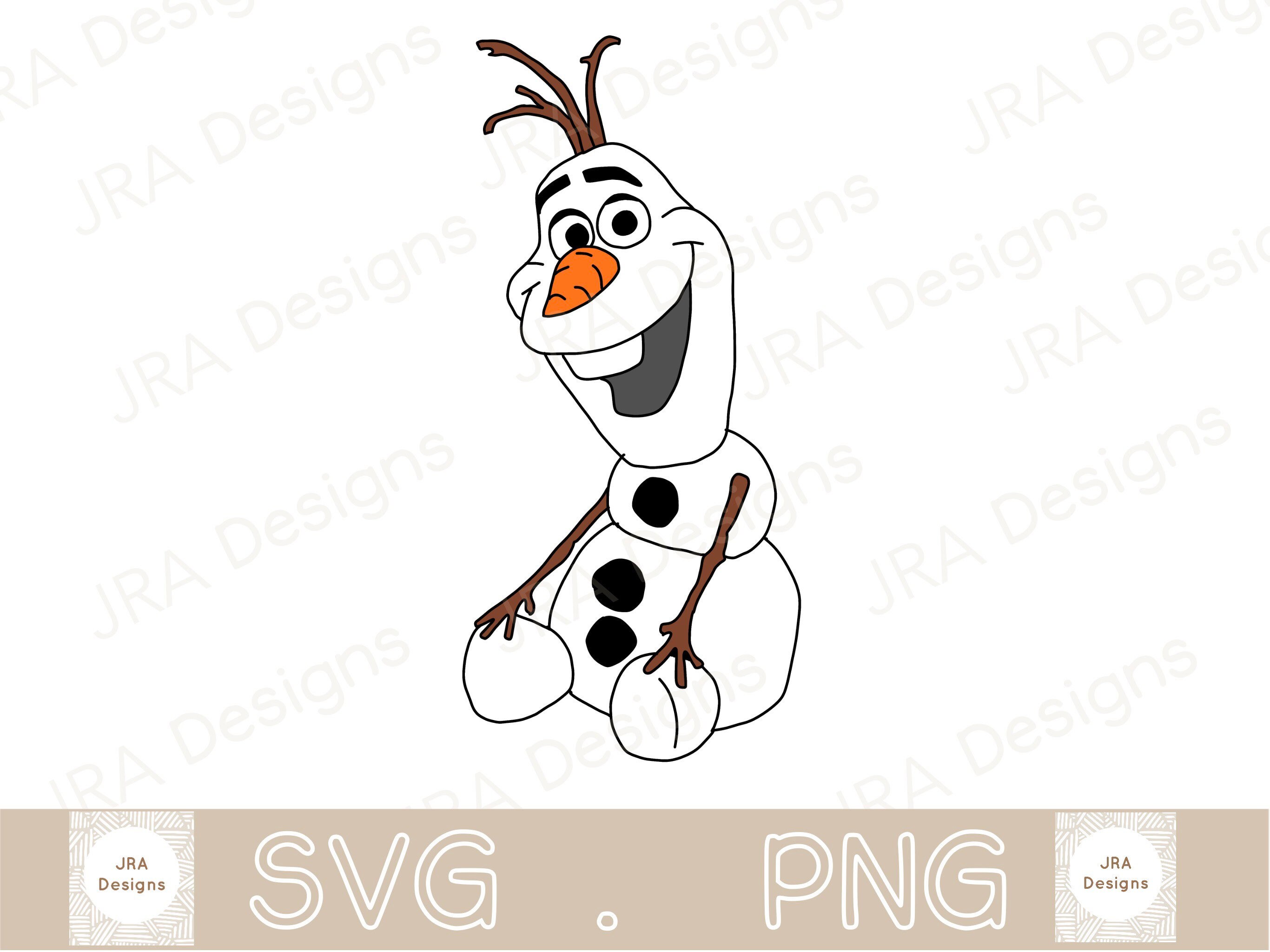 Olaf SVG & PNG Archivo de corte Cricut - Etsy México