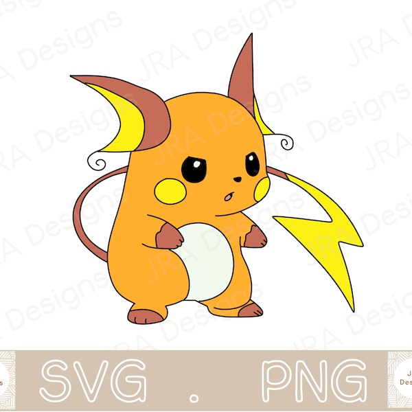 Raichu Svg - Etsy