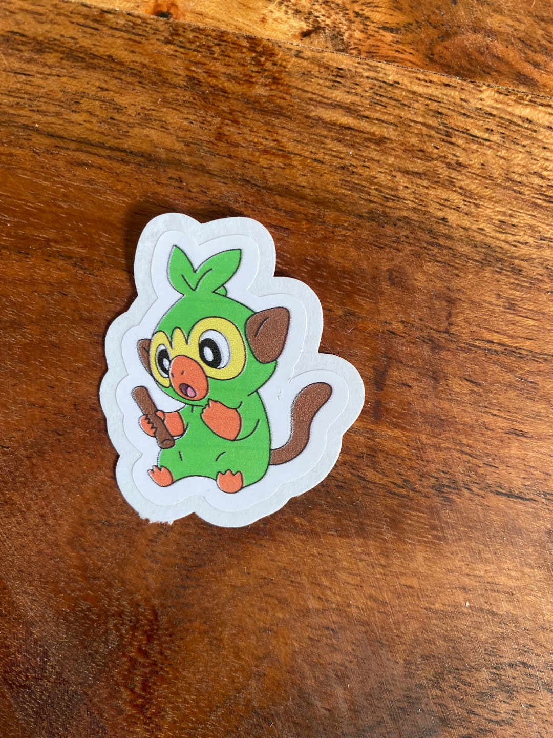 Grookey Pokemon Sticker Vinyl Sticker Die-cut Easy Peel - Etsy