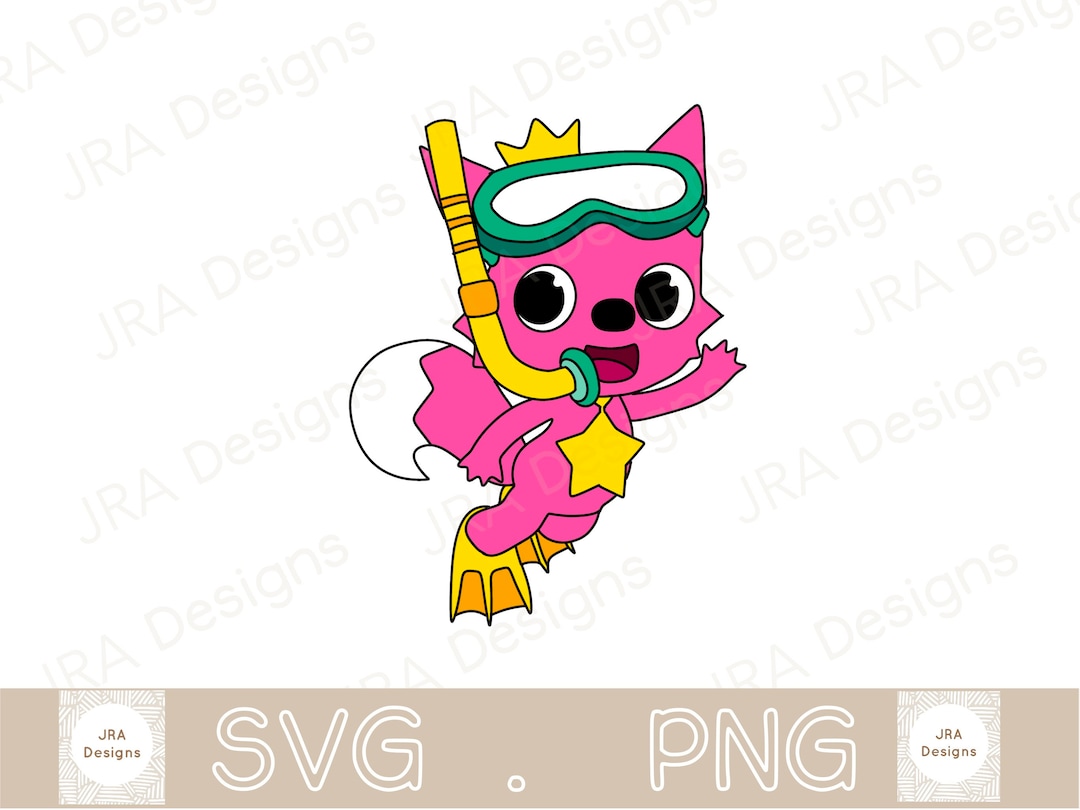 Pinkfong SVG & PNG, Pinkfong SVG - Cricut Cut File - Etsy