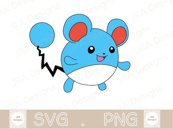 Marill SVG & PNG Pokemon SVG Cricut Cut File - Etsy Australia