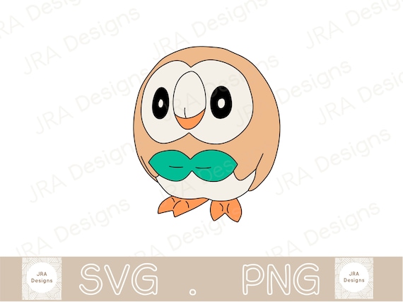 Rowlet SVG & PNG Pokemon SVG Cricut Cut File - Etsy Hong Kong