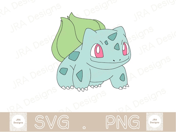 Bulbasaur SVG & PNG Pokemon SVG Cricut Cut File - Etsy