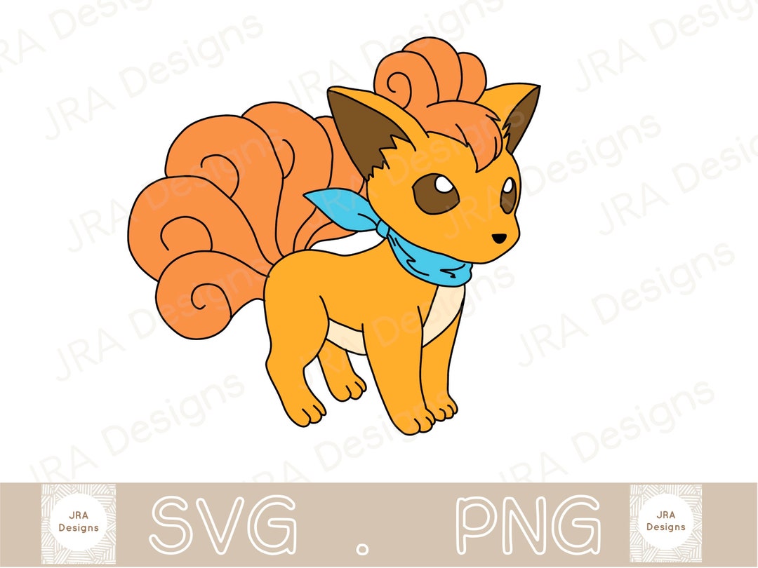 Vulpix SVG & PNG, Pokemon SVG - Cricut Cut File - Etsy