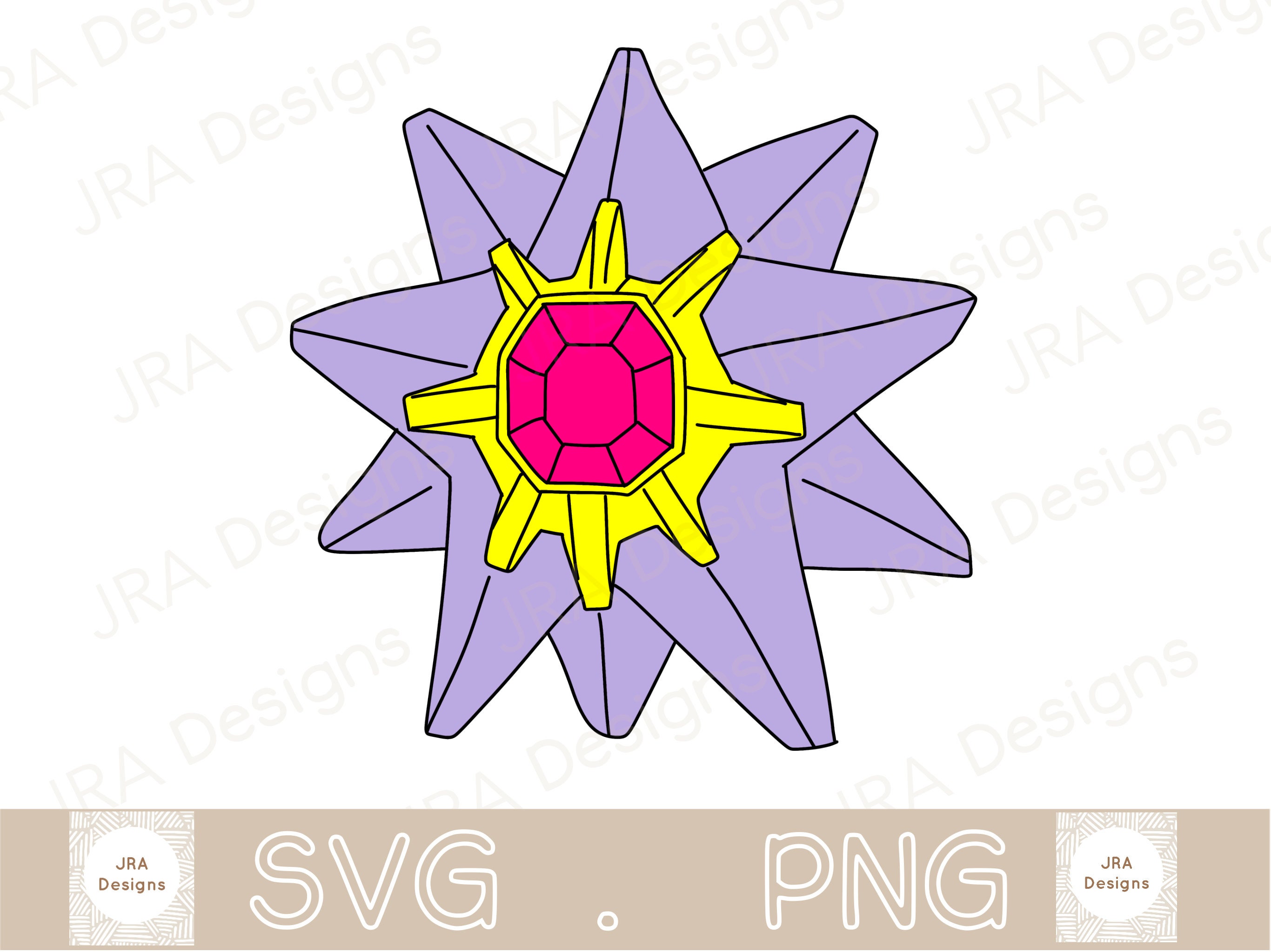Starmie SVG & PNG Pokemon SVG Cricut Cut File - Etsy Finland