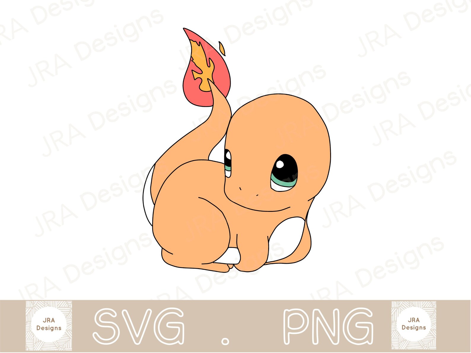 Charmander 2 SVG & PNG Pokemon SVG Cricut Cut File - Etsy