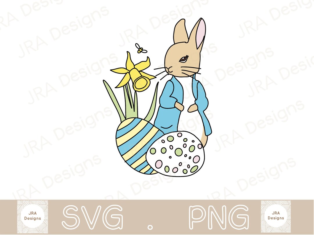Peter Rabbit SVG & PNG - Cricut Cut File - Etsy