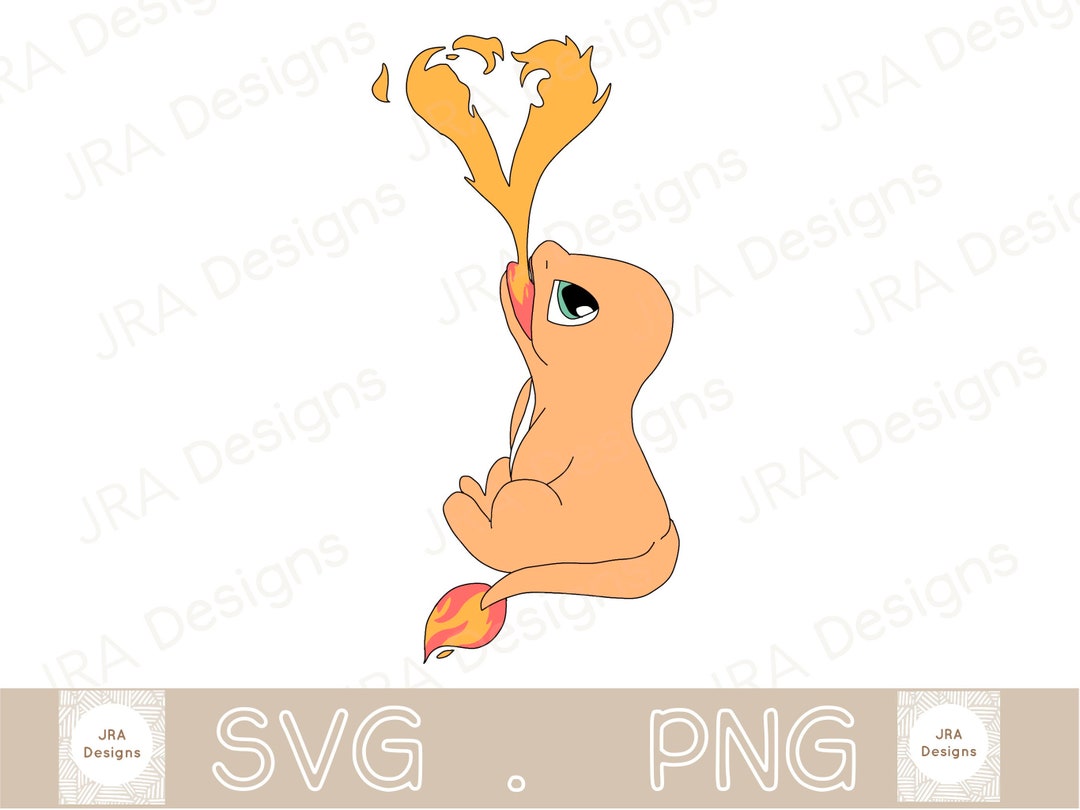 Charmander SVG & PNG Pokemon SVG - Cricut Cut File - Etsy