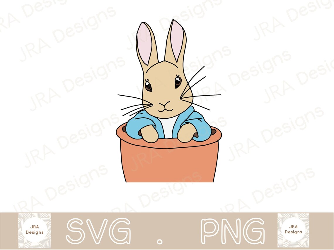 Peter Rabbit SVG & PNG - Cricut Cut File - Etsy