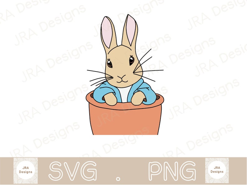 Peter Rabbit SVG & PNG - Cricut Cut File - Etsy