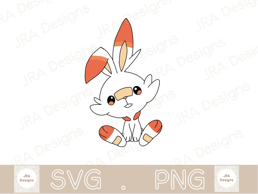 Scor Bunny SVG & PNG Pokemon SVG - Cricut Cut File - Etsy