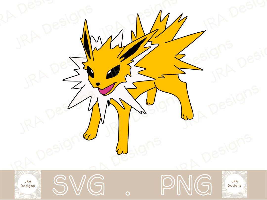 Jolteon SVG & PNG, Pokemon SVG - Cricut Cut File - Etsy
