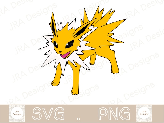 Jolteon SVG & PNG Pokemon SVG Cricut Cut File - Etsy