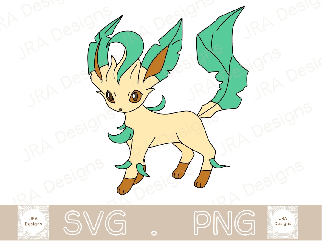 Leafeon SVG & PNG, Pokemon SVG - Cricut Cut File - Etsy