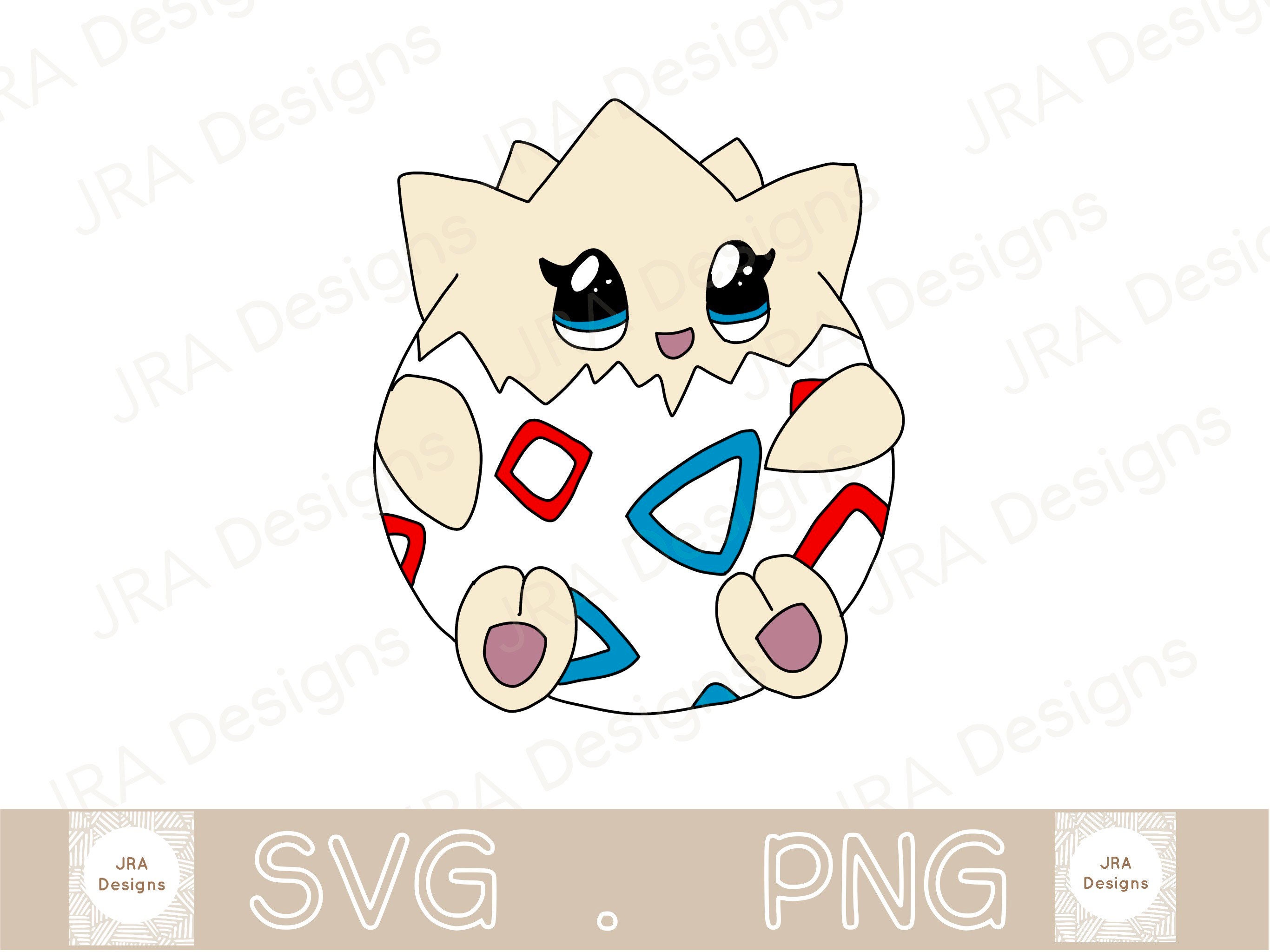 Togepi SVG & PNG Pokemon SVG Cricut Cut File | Etsy UK