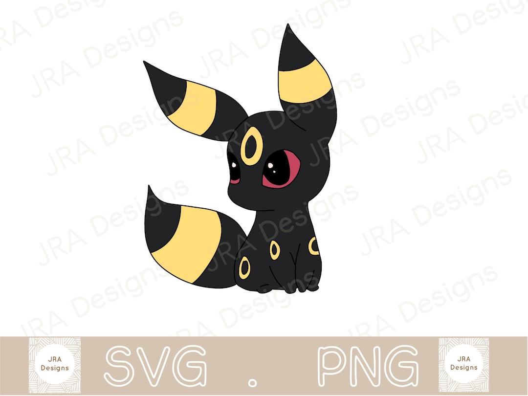 Umbreon SVG & PNG Pokemon SVG - Cricut Cut File - Etsy