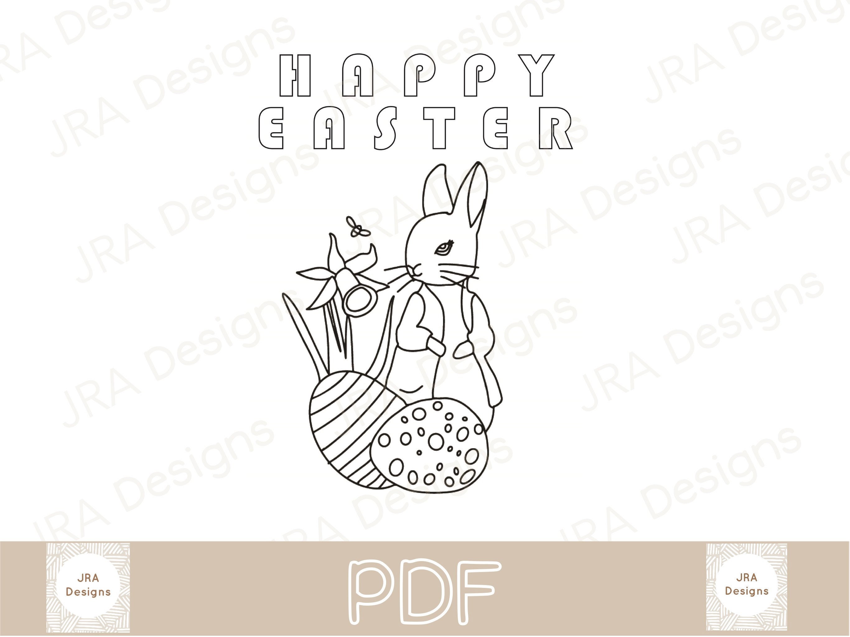 PRINTABLE Peter Rabbit Colour Your Own Easter Card | Etsy