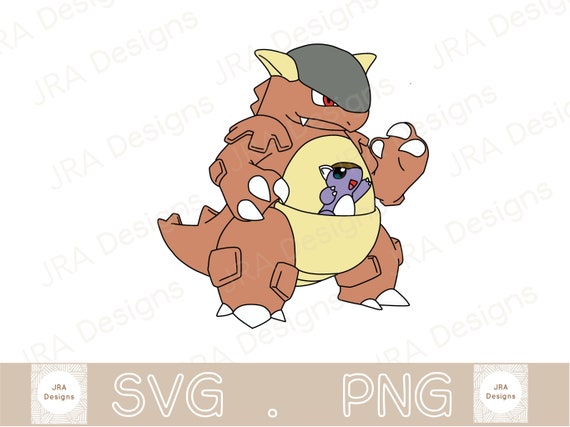 Kangaskhan SVG & PNG Pokemon SVG Cricut Cut File | Etsy