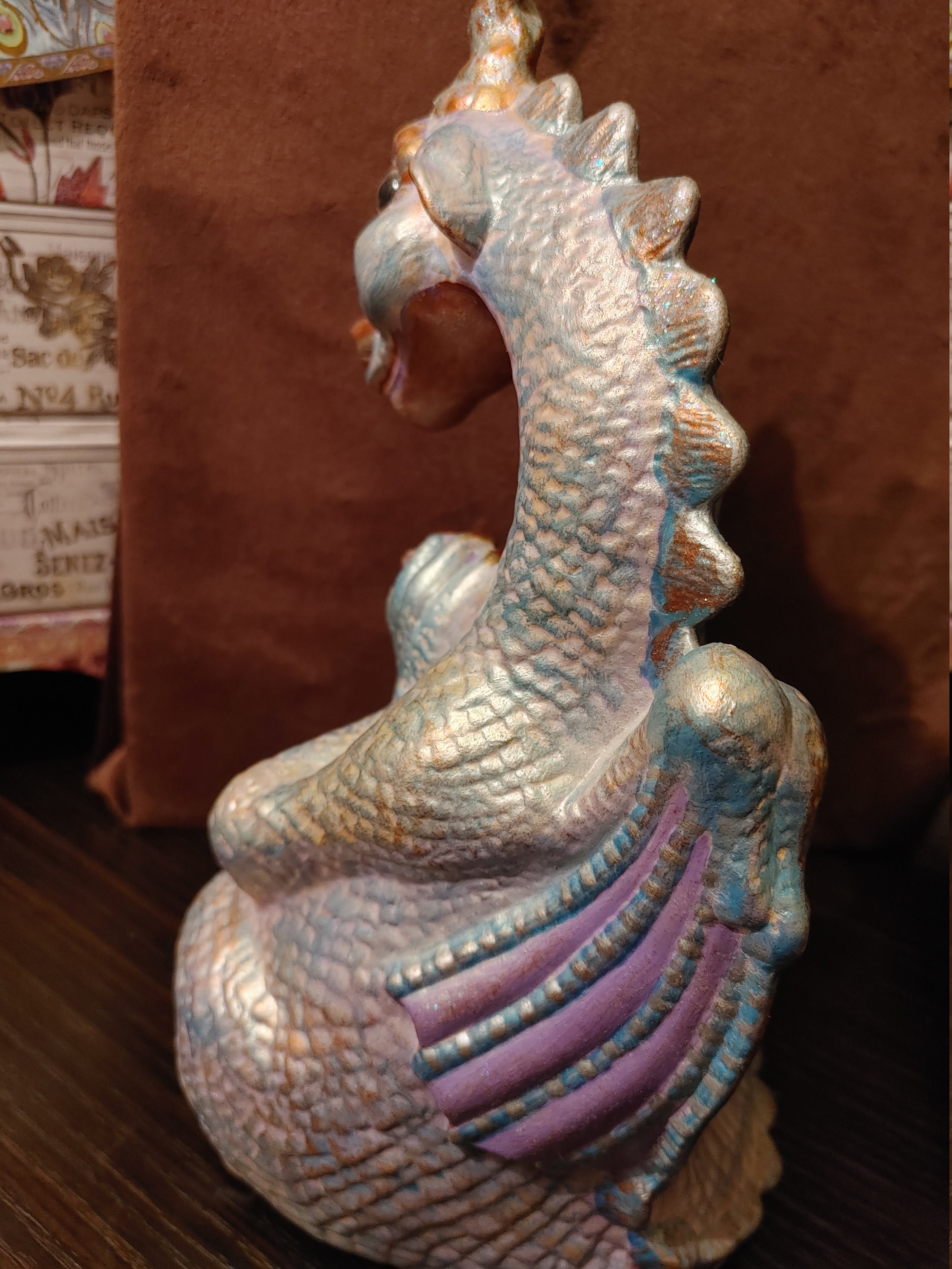 Hand Painted Ceramic Dragon Unicorn - Etsy