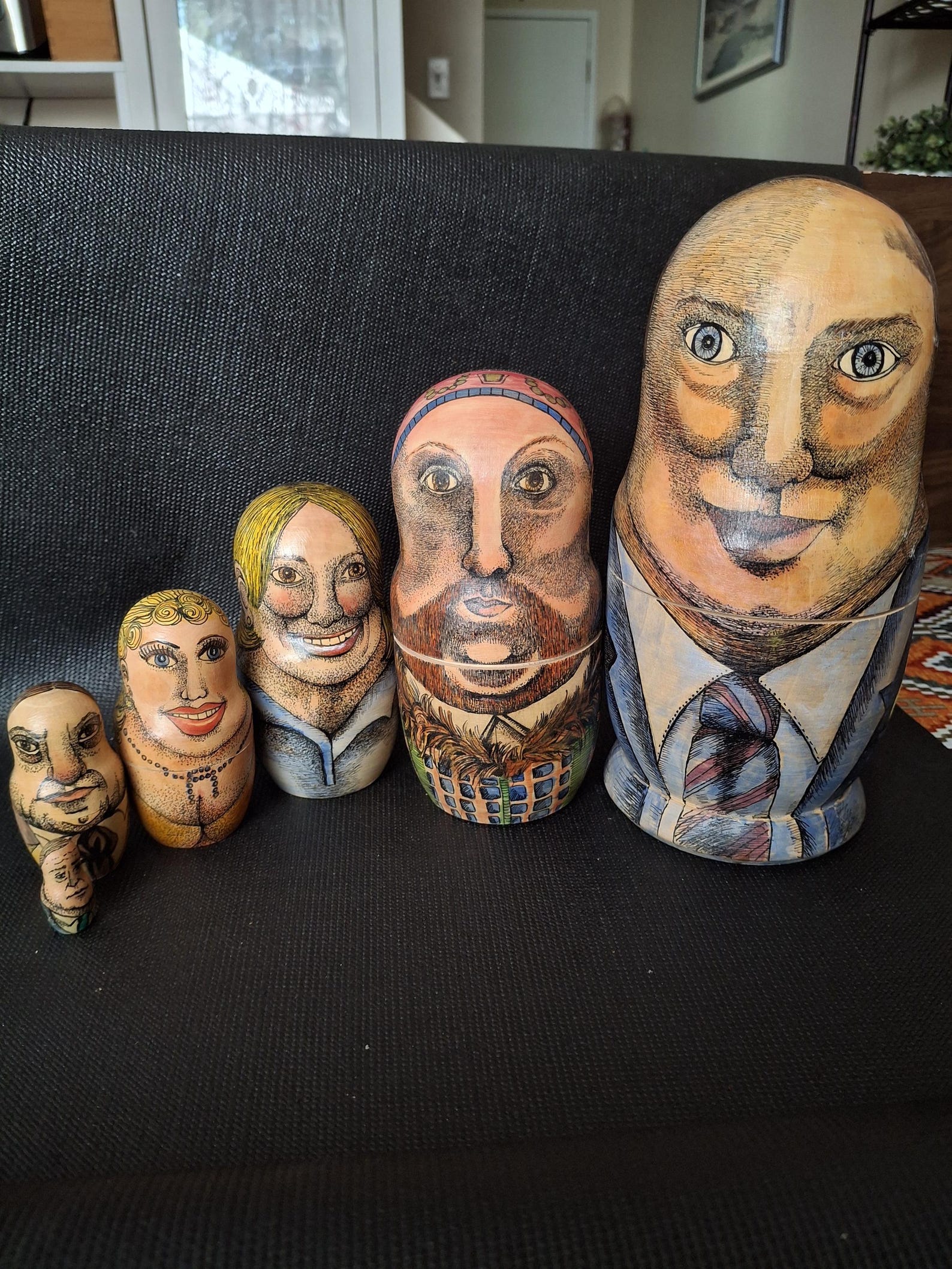Rare Vintage Wooden Nesting Dolls - Etsy