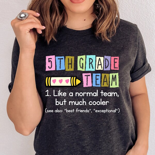 5th Grade Teacher Shirt - Etsy
