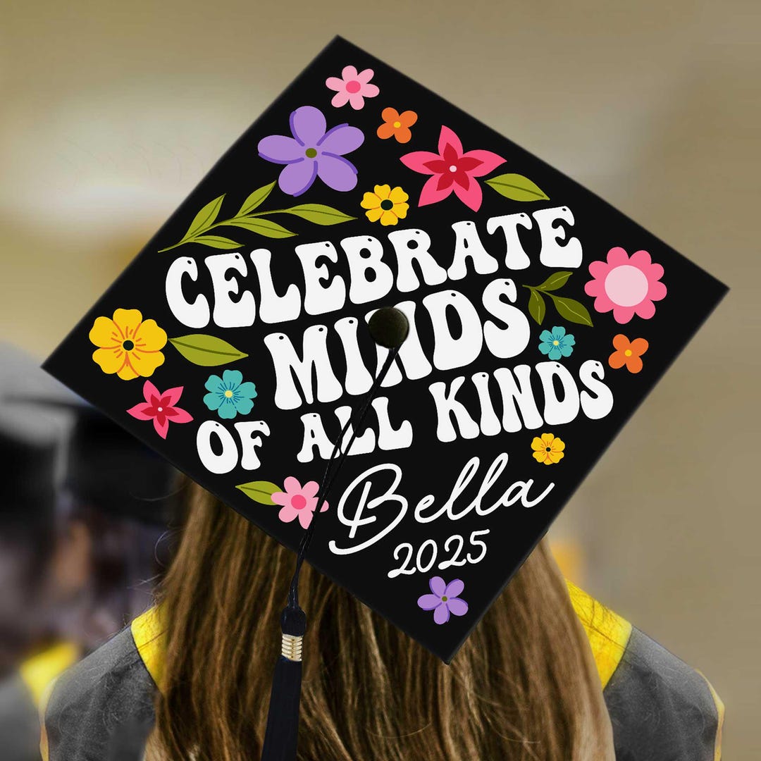 Celebrate Minds of All Kinds Graduation Cap Topper, Autism Awareness ...