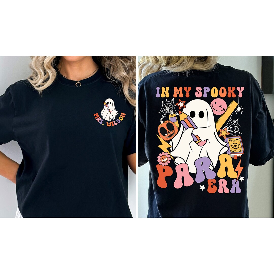 Paraprofessional Shirt, Personalized Para Halloween Shirt, Spooky Para ...