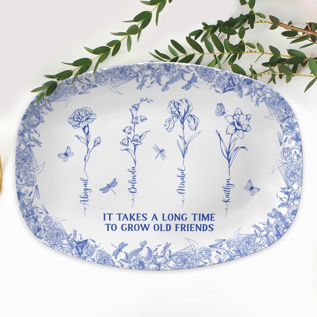Personalized Serving Platter Gift for Besties, BFF Gift, It Takes A ...