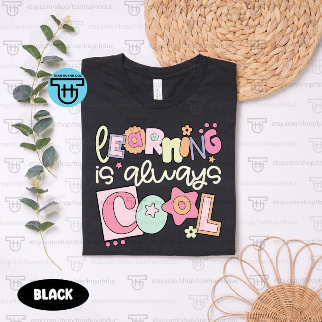 Teacher Shirt, Learning is Cool Shirt, Retro Teacher Shirt, Teacher ...