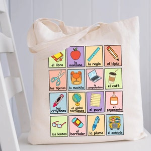 Maestra Loteria Bag, Spanish Teacher Gift, Maestra Bilingue Bag ...