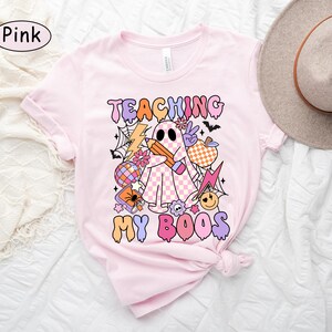 Teacher Shirt, Teaching My Boos, Teacher Halloween Shirt, Halloween ...