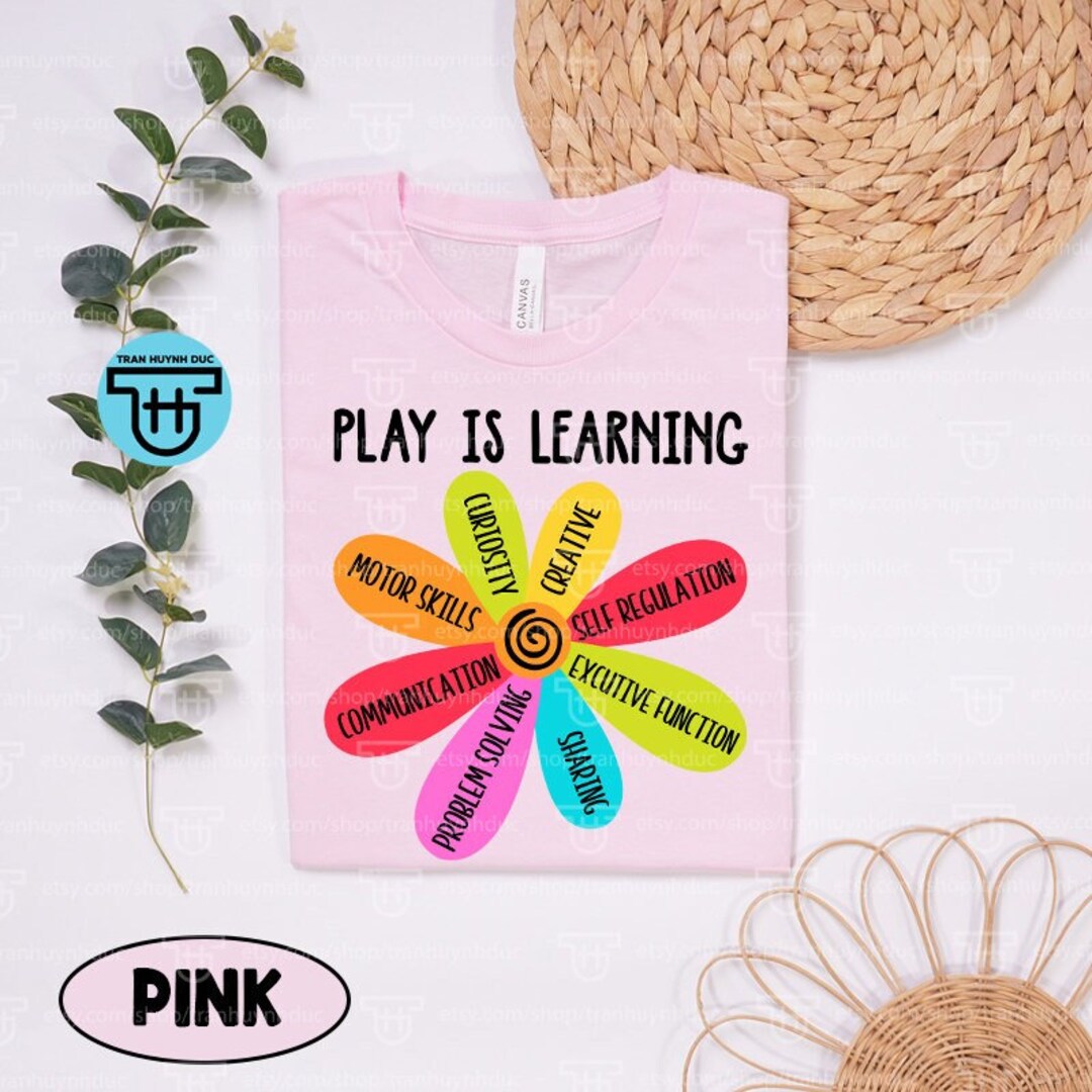 Teacher Kindergarten Play is Learning Shirt for Teacher Daycare Funny ...