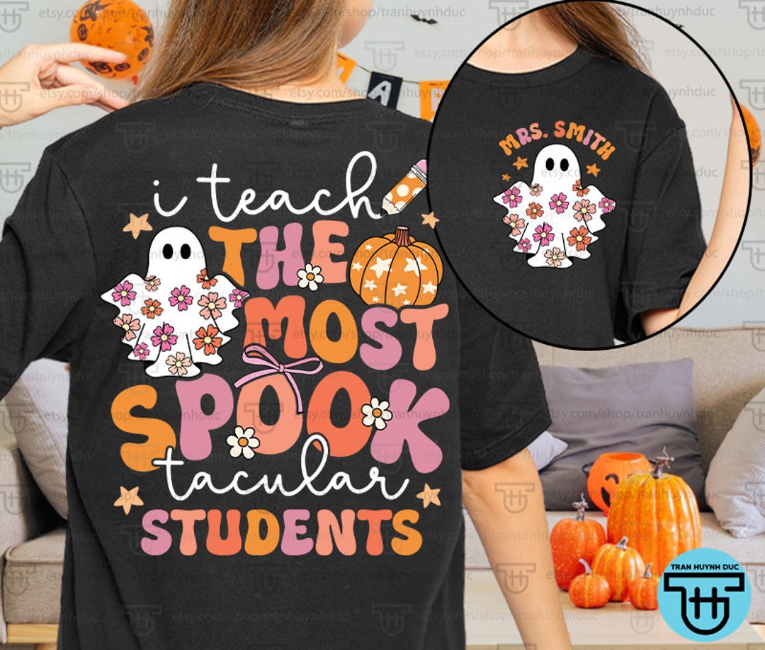 Teacher Shirt Halloween Gift for Teacher Fall Sweatshirt Halloween ...