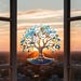 Personalized Family Tree Stained Glass Suncatcher, Tree of Life ...