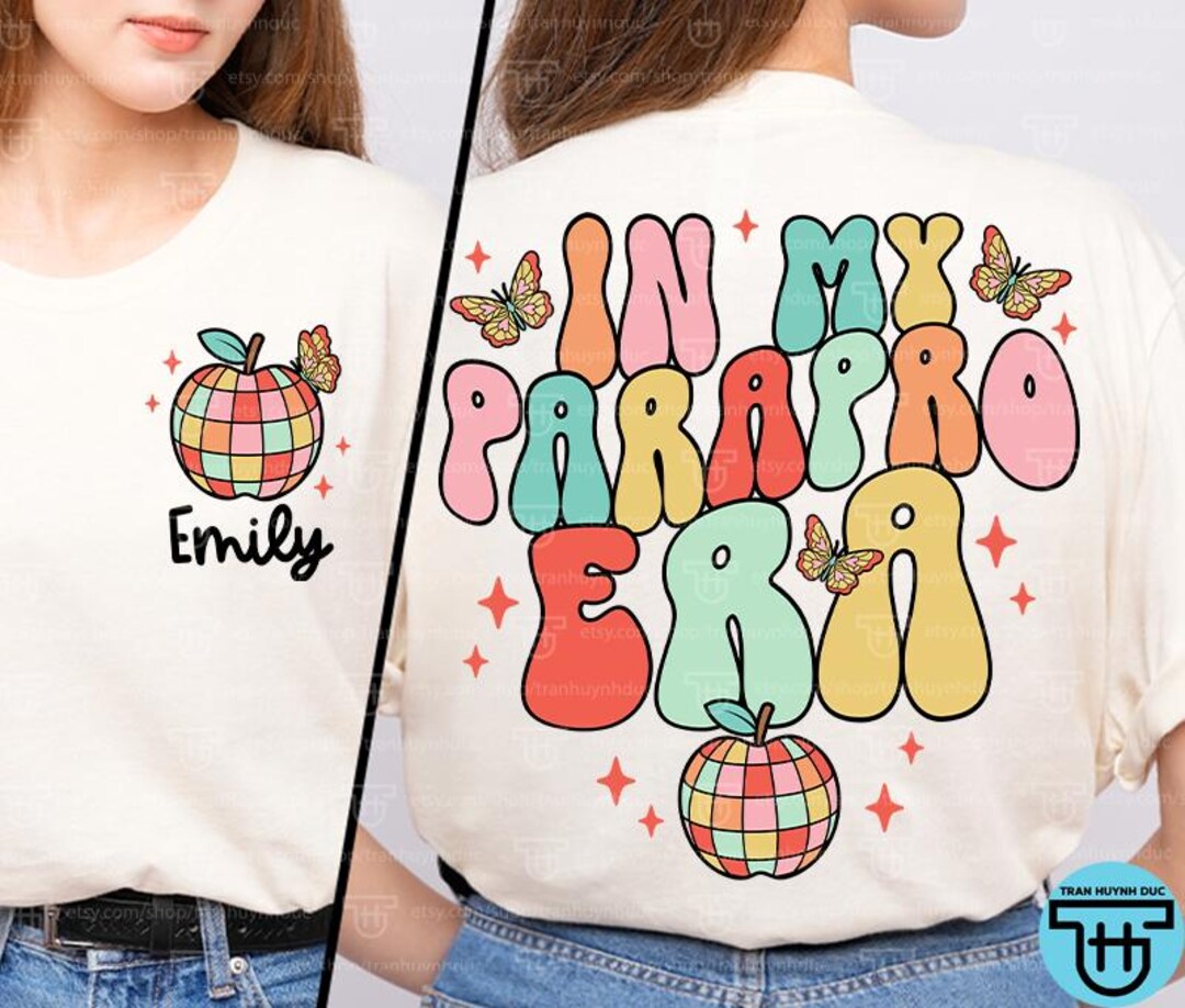 Paraprofessional Shirt, Personalized Para Shirt, in My Paraprofessional ...