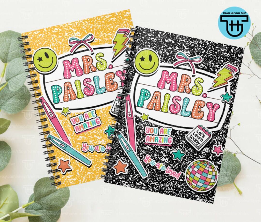 Teacher Personalized Gift Notebook Custom Journal Teacher Appreciation ...