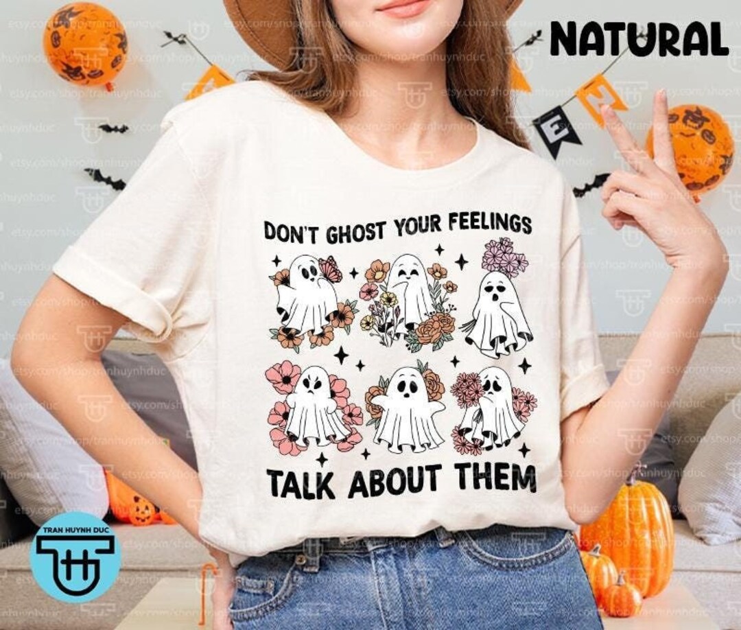 School Counselor Halloween Shirt Mental Health Dont Ghost Your Feeling ...