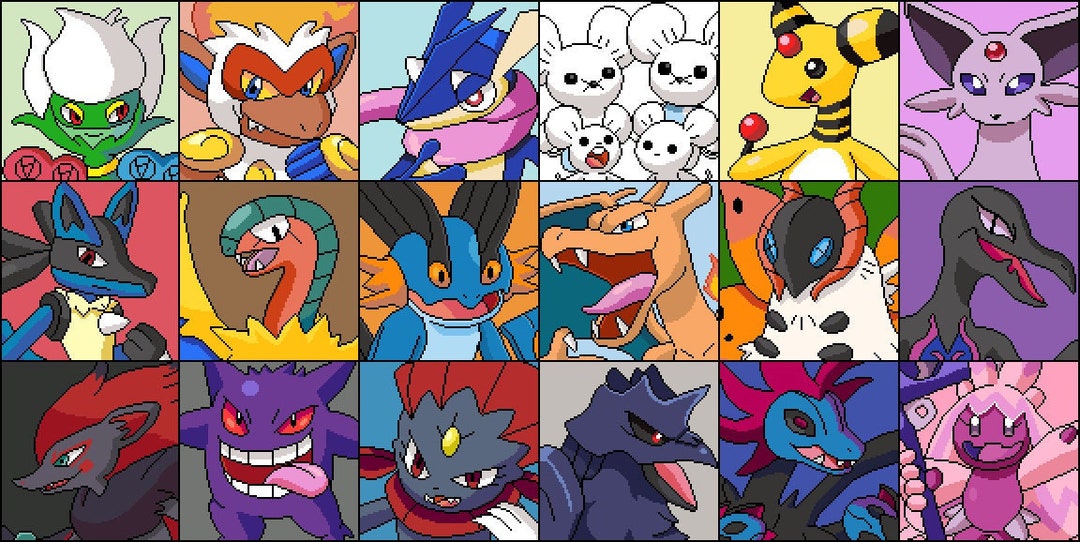 Pokemon and Fakemon Portraits - Etsy Ireland