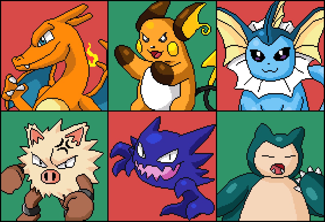 Pokemon and Fakemon Portraits - Etsy Ireland