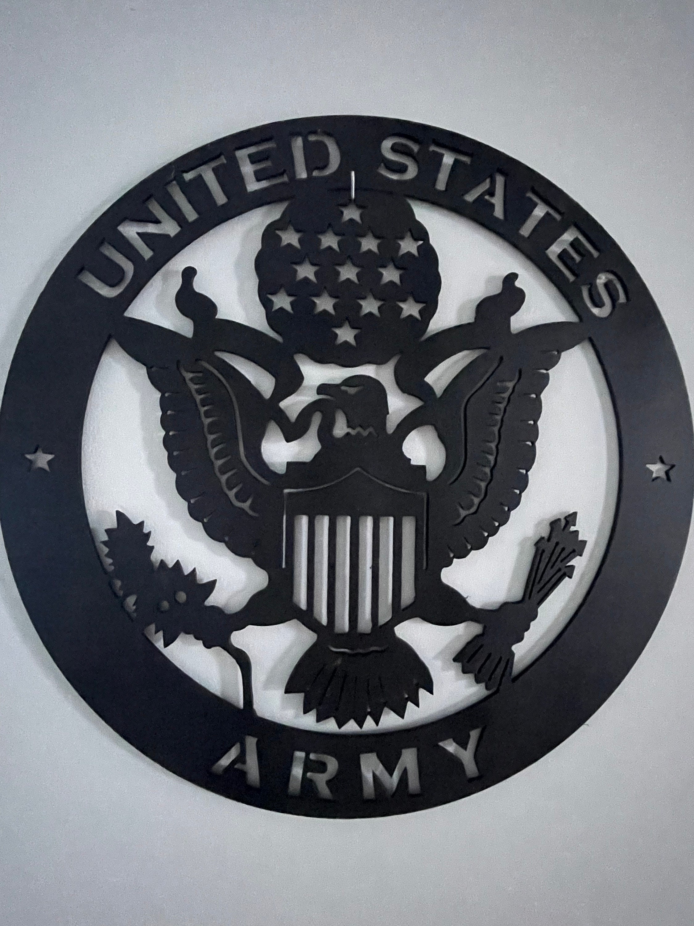 United States Army Sign, Metal Military, Army Veteran, Military Family ...