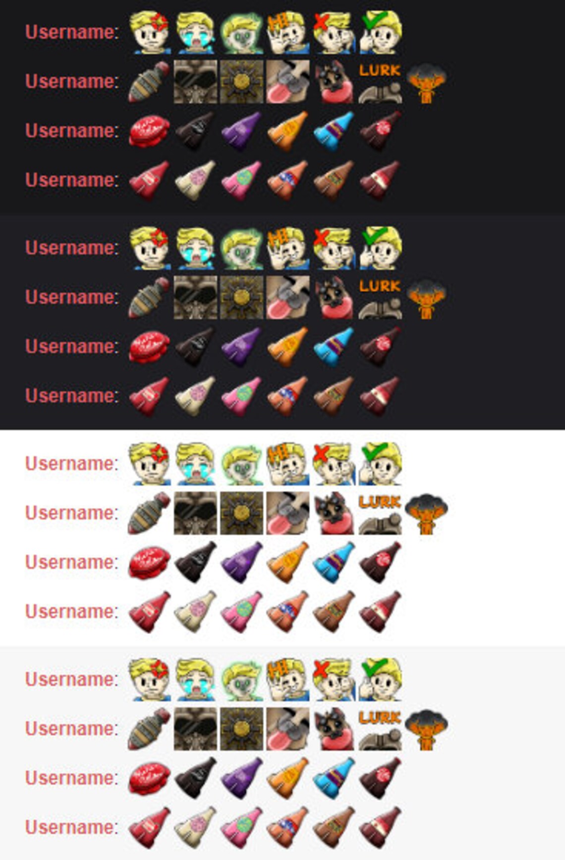 Fallout Emotes and Badges - Etsy