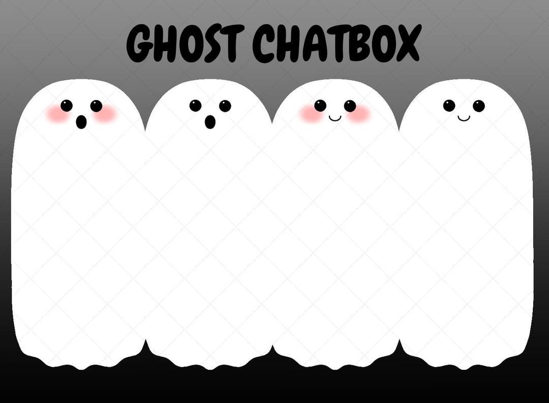 Ghost Chatbox Overlay - Etsy