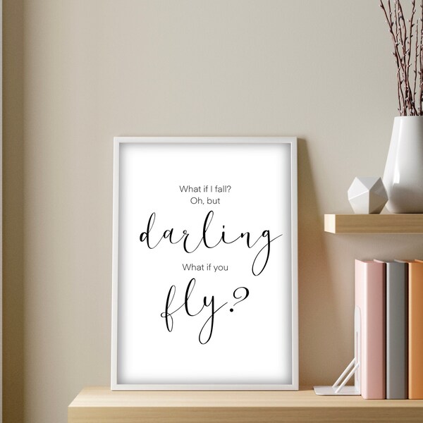 Oh but What If You Fly Print - Etsy