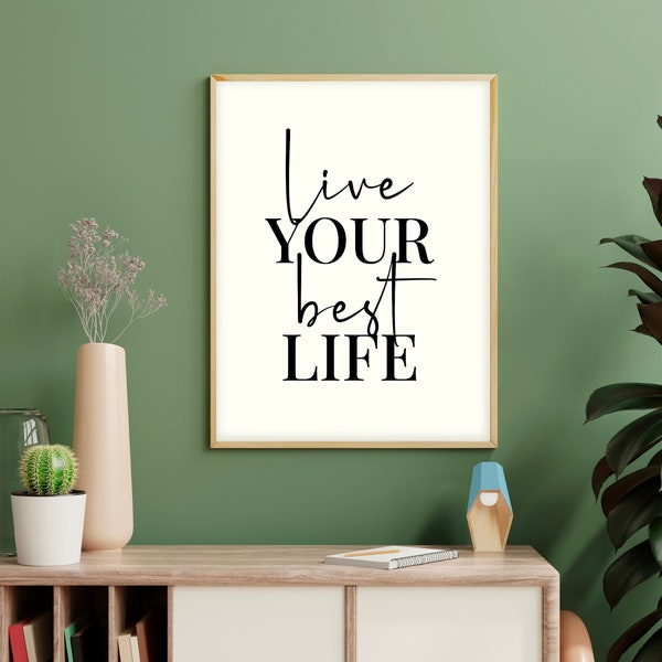 Life Quote Poster - Etsy