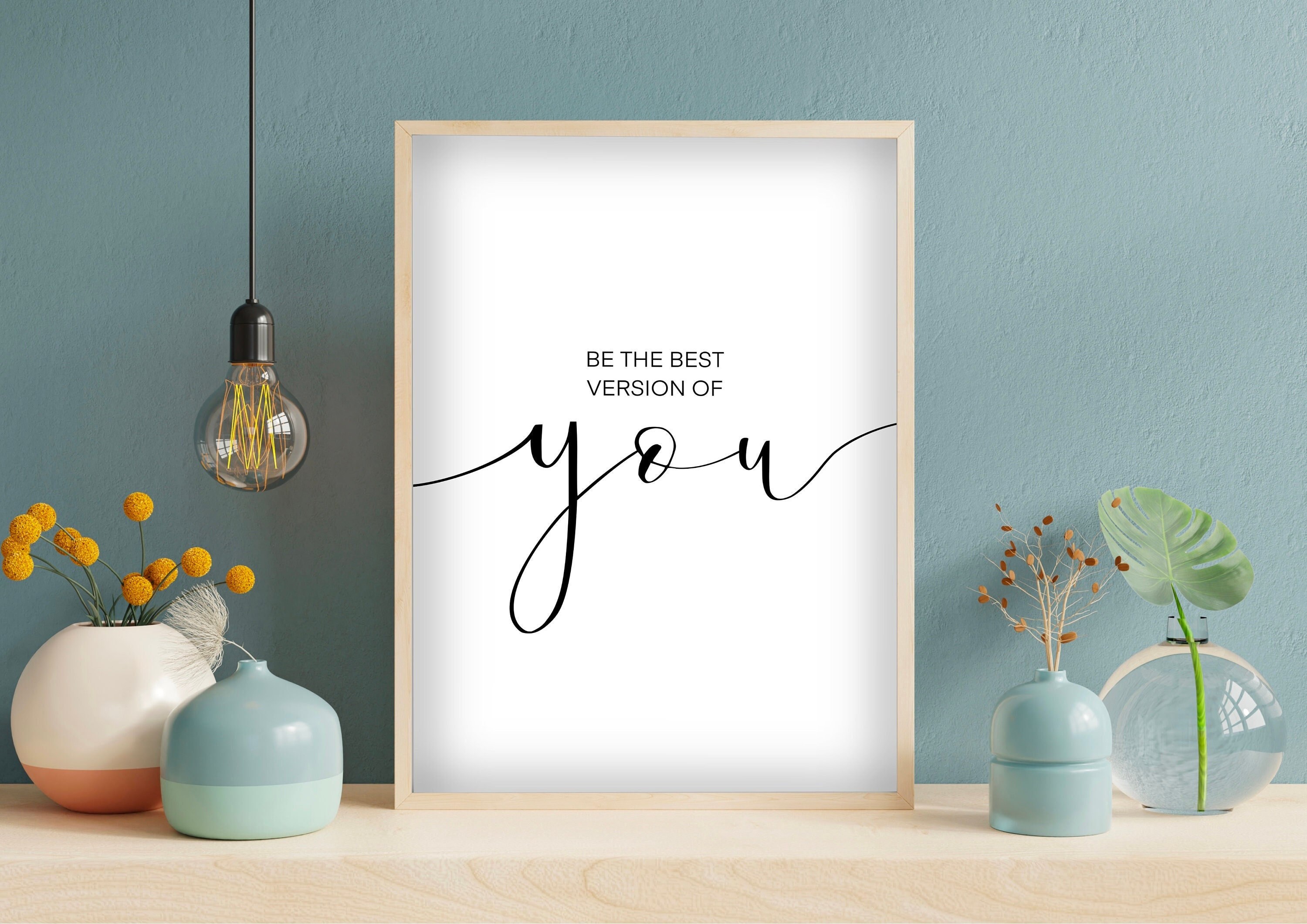 Be the Best Version of You Poster, Wall Art, Quote A4, Digital Download ...