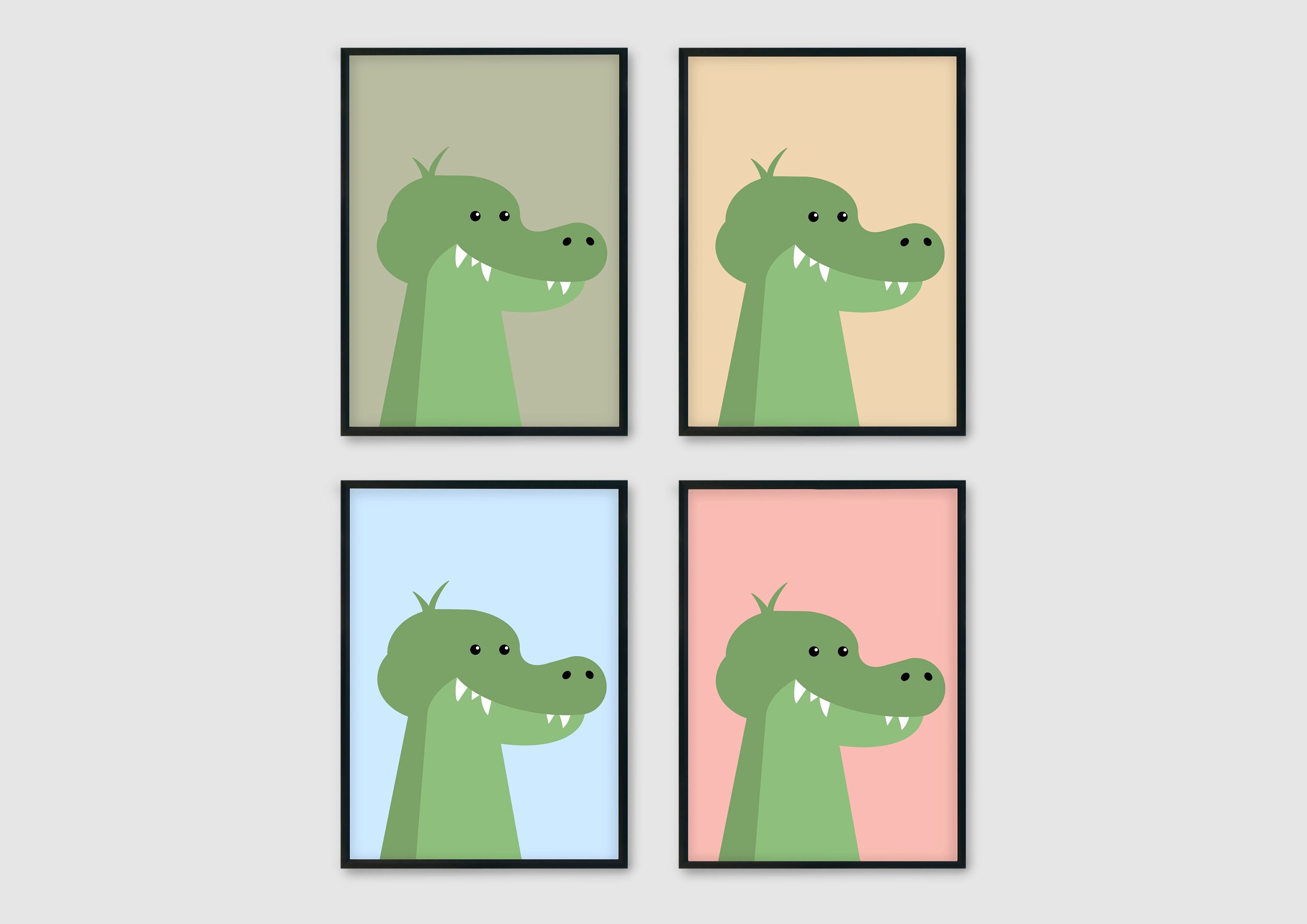 Crocodile Poster for Kids Room or Nursery, Wall Art, Digital Print ...