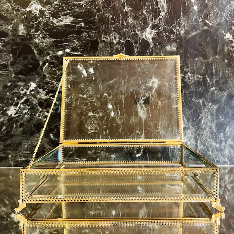 Glass Jewelry Box - Etsy